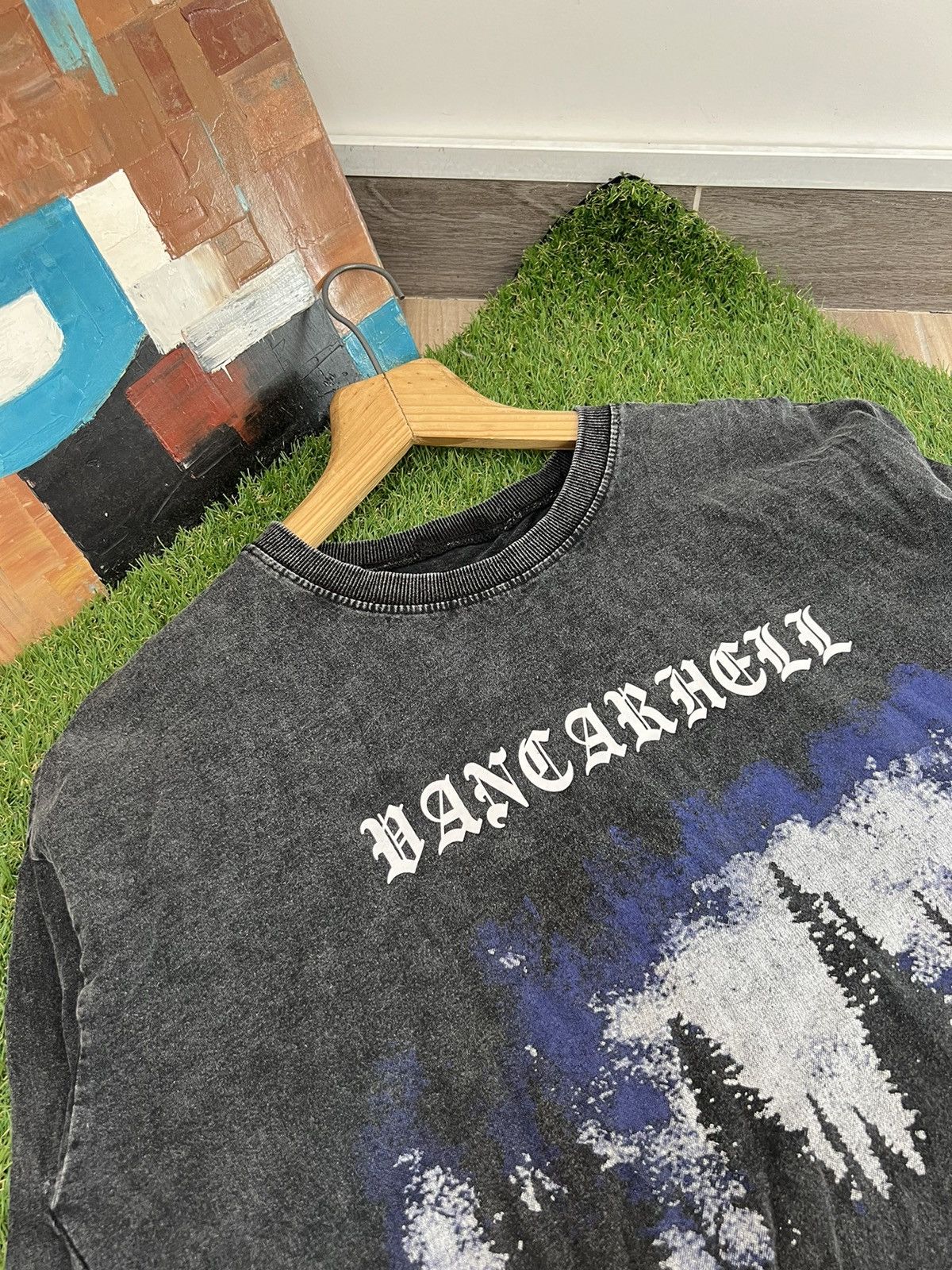 Designer Vancarhell Gothic Font Forest Landscape Print | Grailed