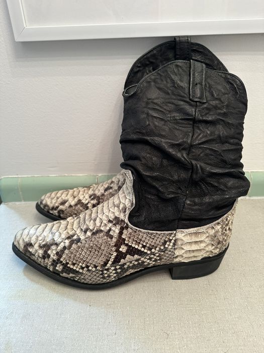 Vintage Snake skin cowboy boots | Grailed