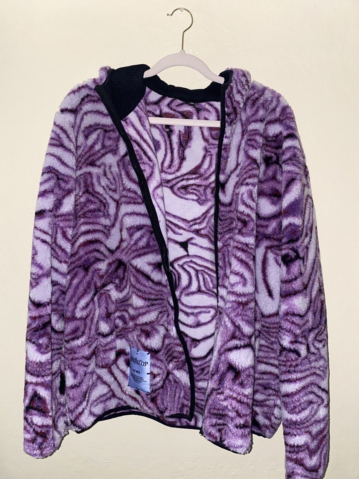 MCQ McQueen Grow up print purple fleece | Grailed