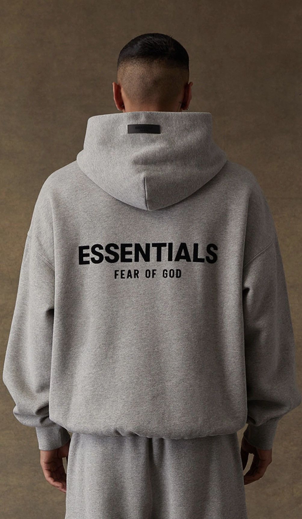 Essentials × FOG × Fear of God Fear of God Essentials Hoodie - Dark ...