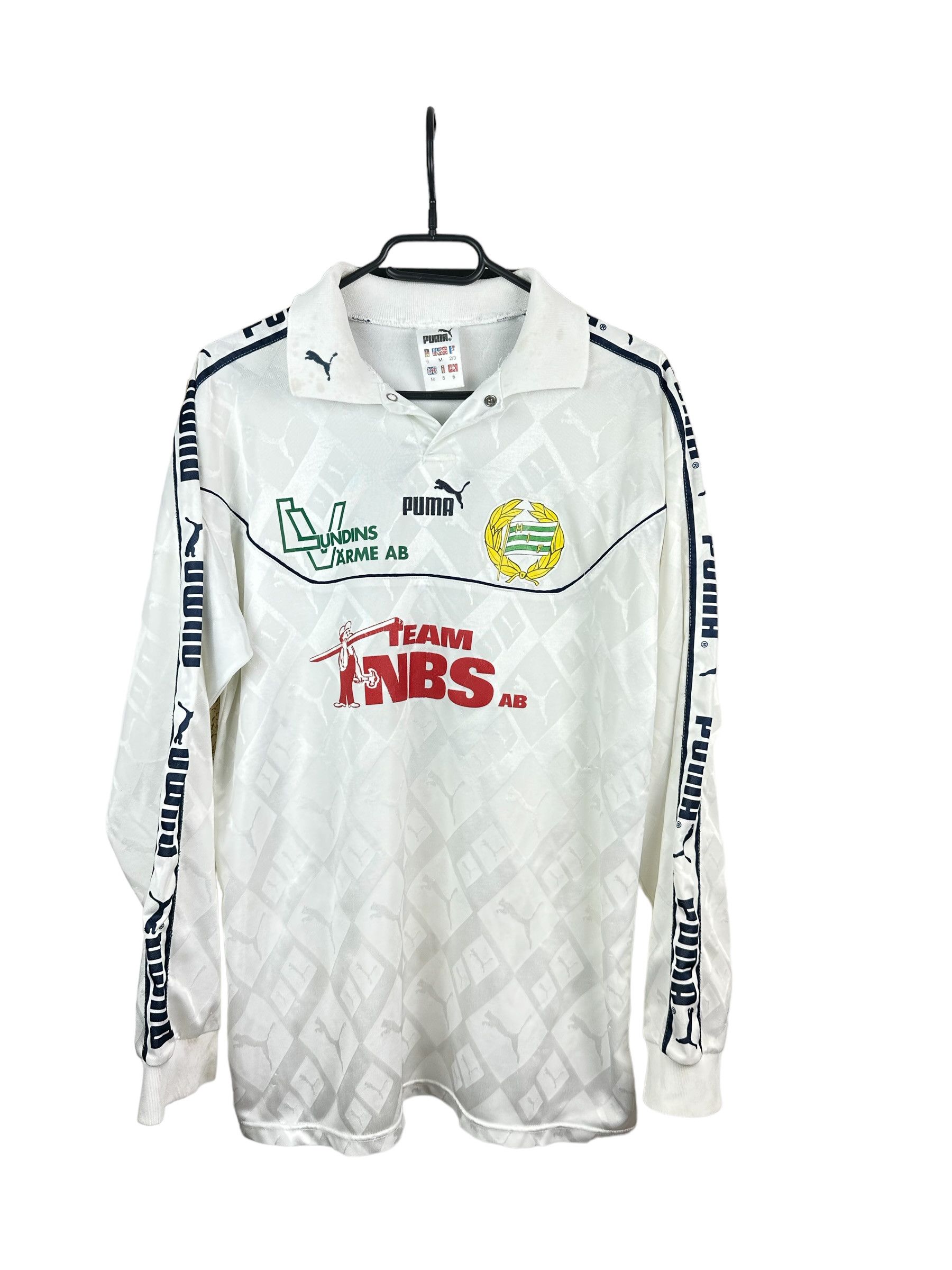 Puma × Soccer Jersey × Vintage Hammarby 90's football shirt Match Worn ...