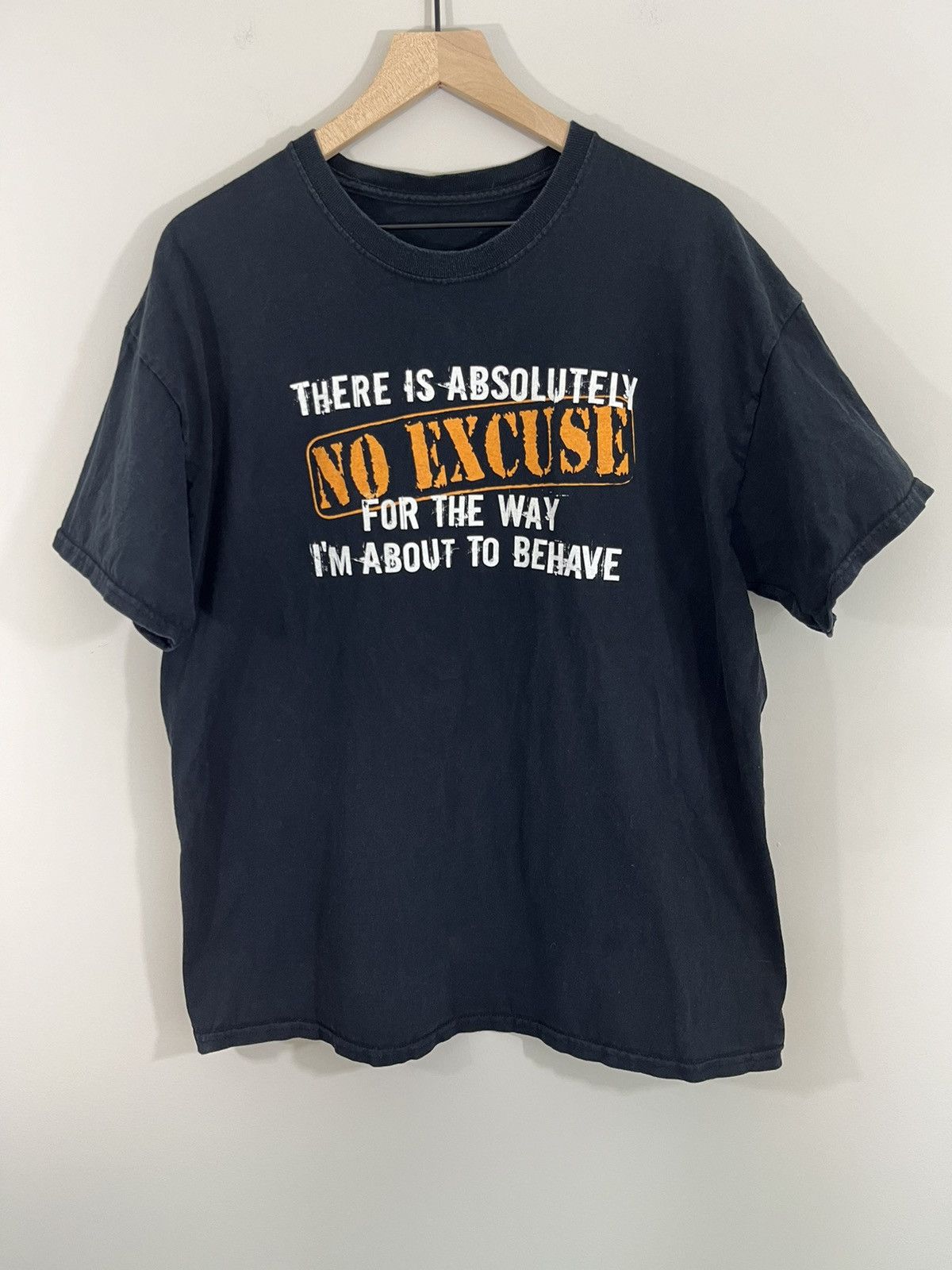 Vintage Faded Bad Behavior Humor Y2K Joke Tee | Grailed