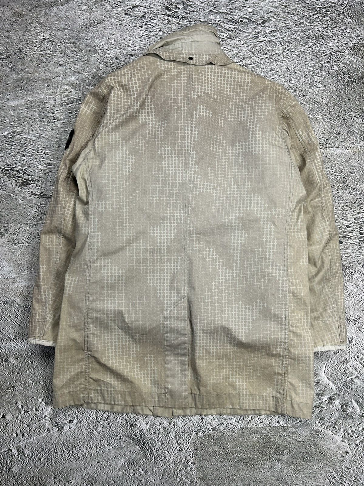 Stone Island Stone Island Ice Jacket SI Check Grid Camo A/W 2017 | Grailed