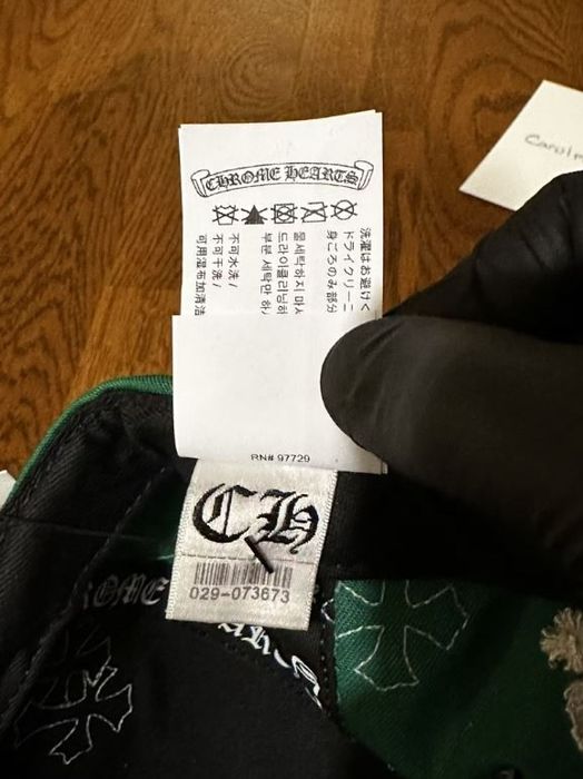 Chrome Hearts Chrome Hearts Green Multi Leather Cross Hat | Grailed