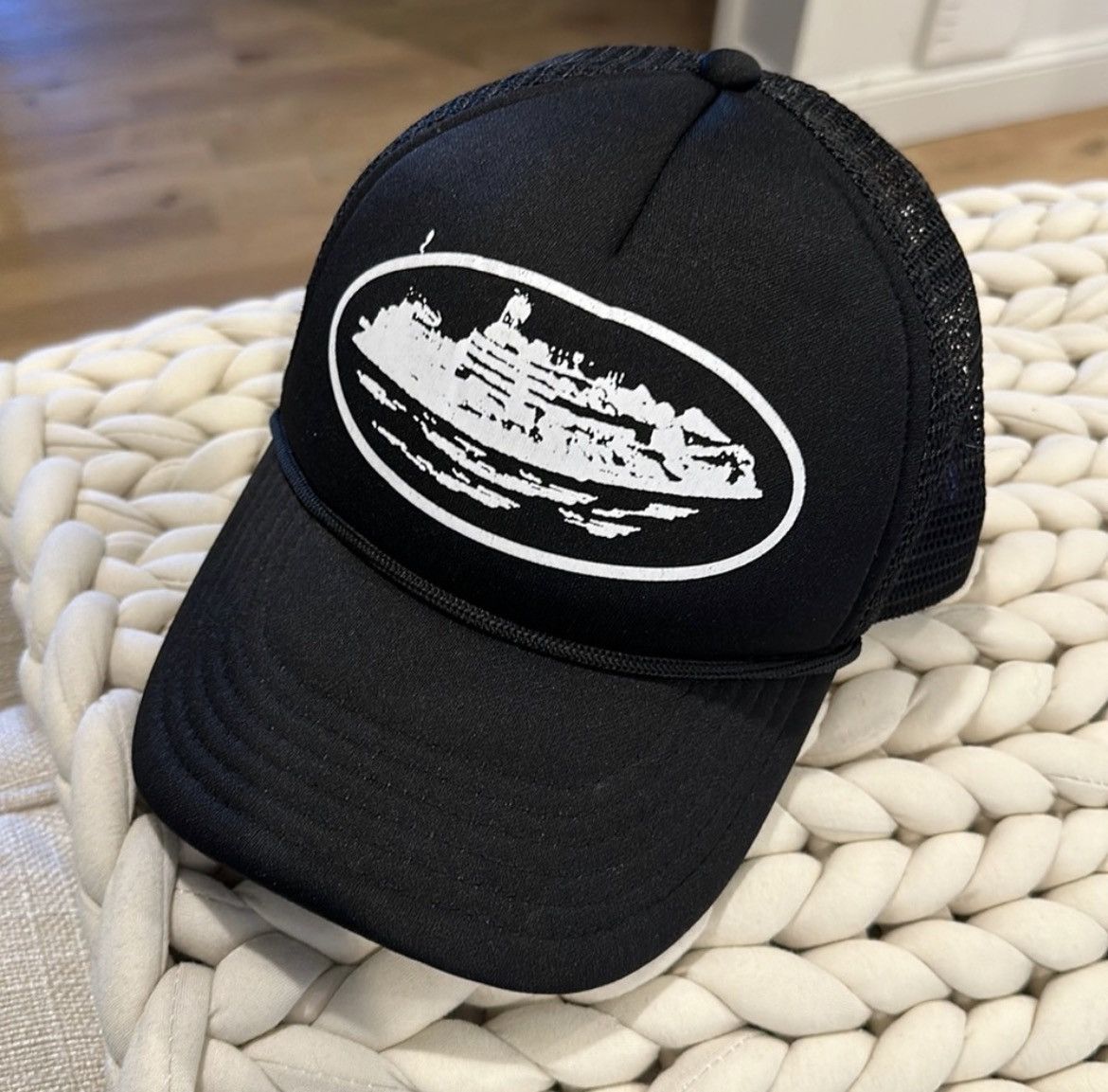 Corteiz Cortez Trucker Hat “black”- SZ: One size fits all. | Grailed