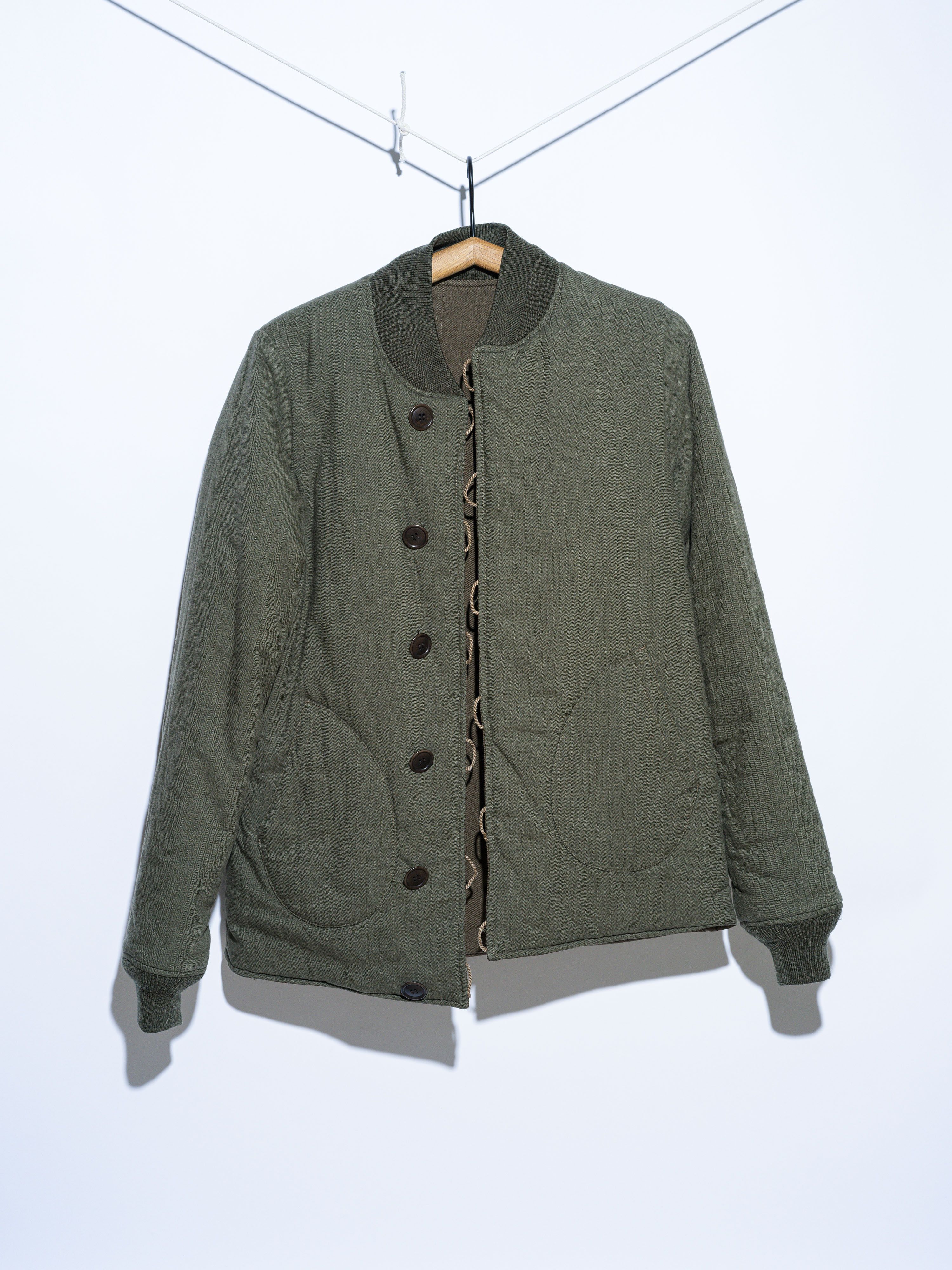 Visvim VISVIM Corps Down JKT Reversible (Wool) - Olive / Tan | Grailed