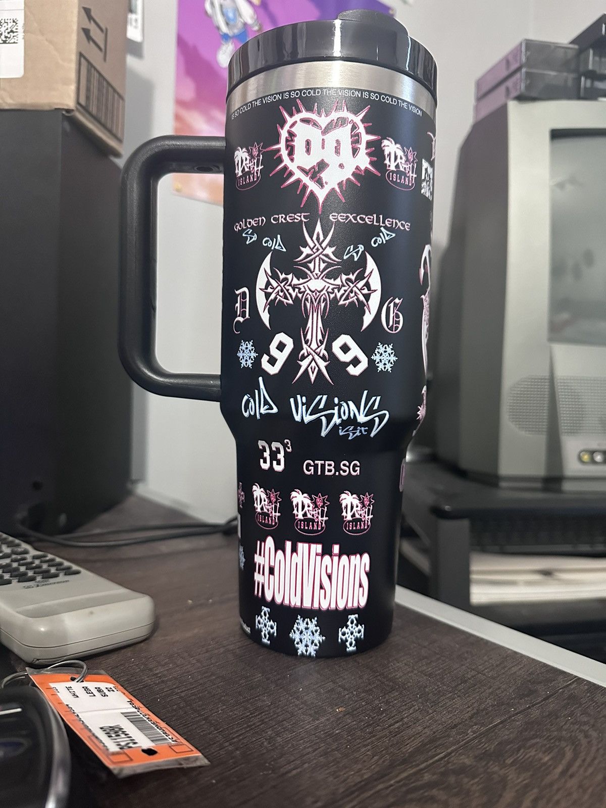 Drain Gang × Sad Boys Bladee Cold Visions Tumbler 2024 | Grailed