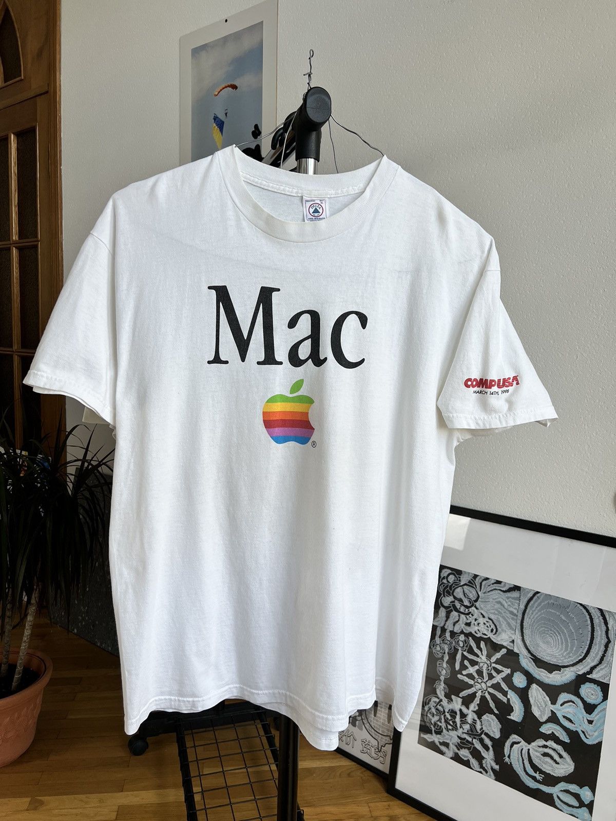 Apple × Streetwear × Vintage Vintage 90s apple t shirt Mac | Grailed