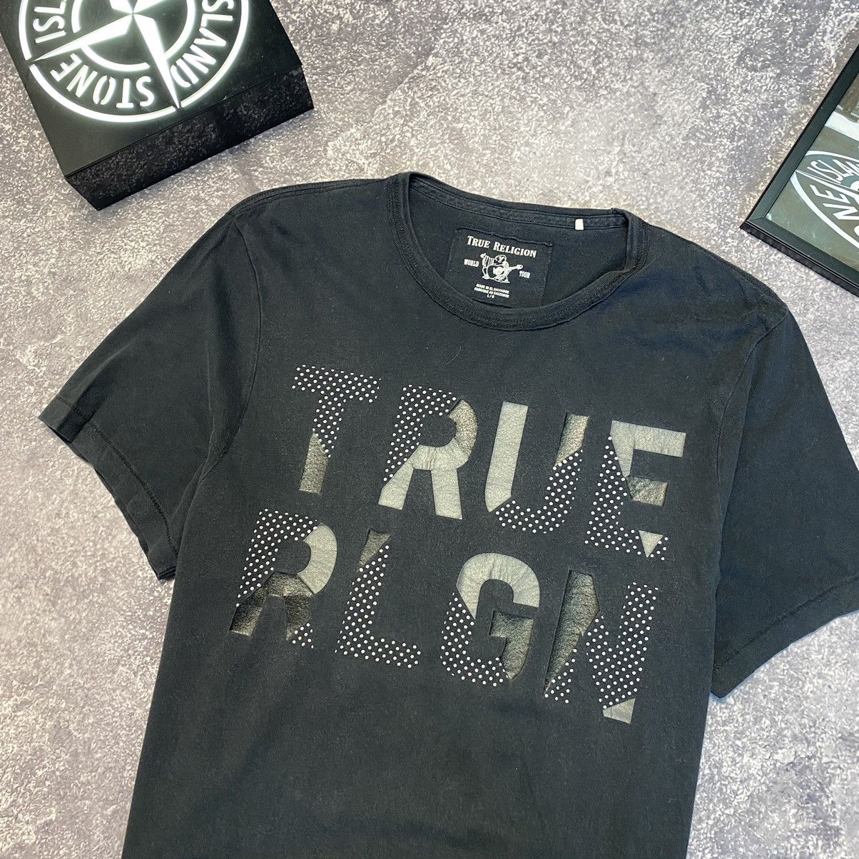 True Religion Designer True religion Big Logo Opium Streetwear tee ...