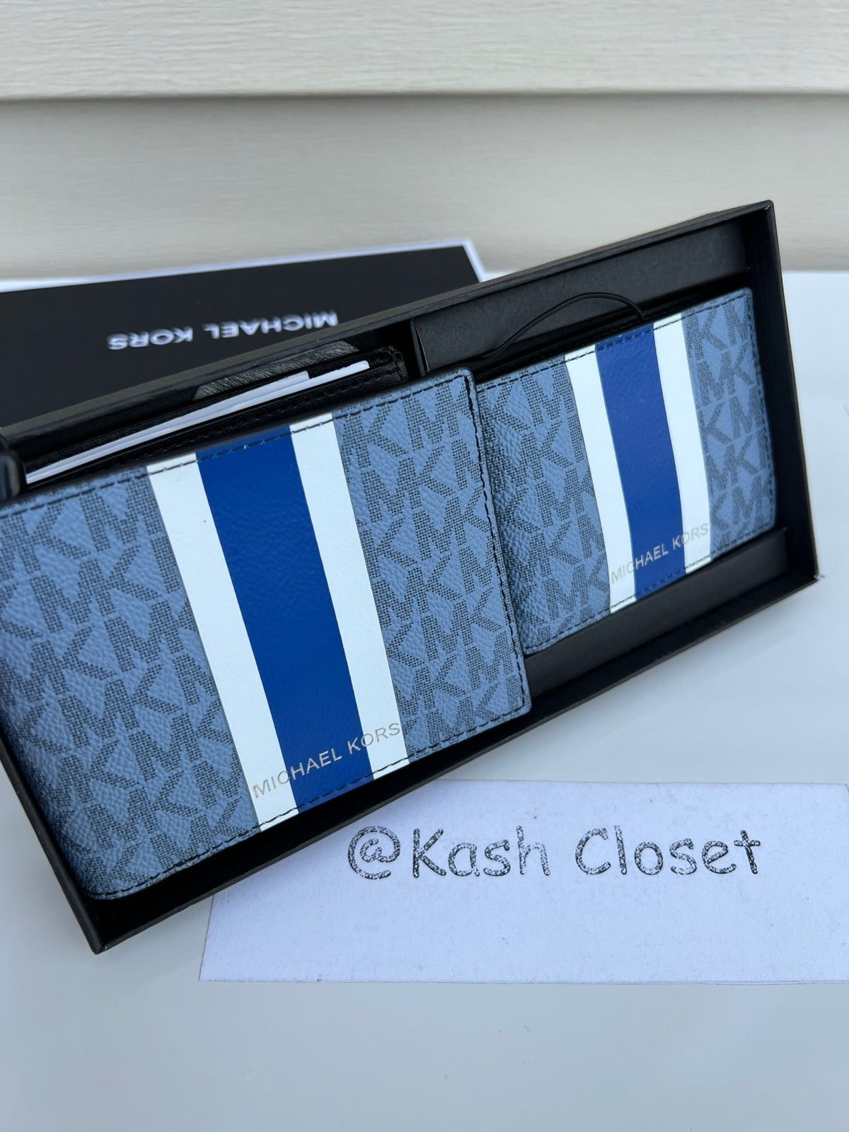 Michael Kors Michael kors Mens Wallet Card Case 3 in 1 Gift box set ...