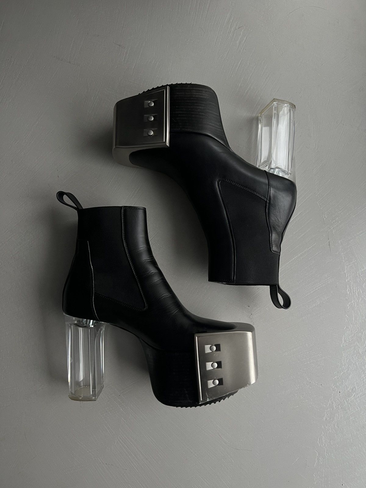 Rick Owens Rick Owens metal grill kiss boots | Grailed