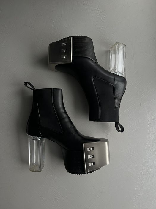 Rick Owens Rick Owens metal grill kiss boots | Grailed