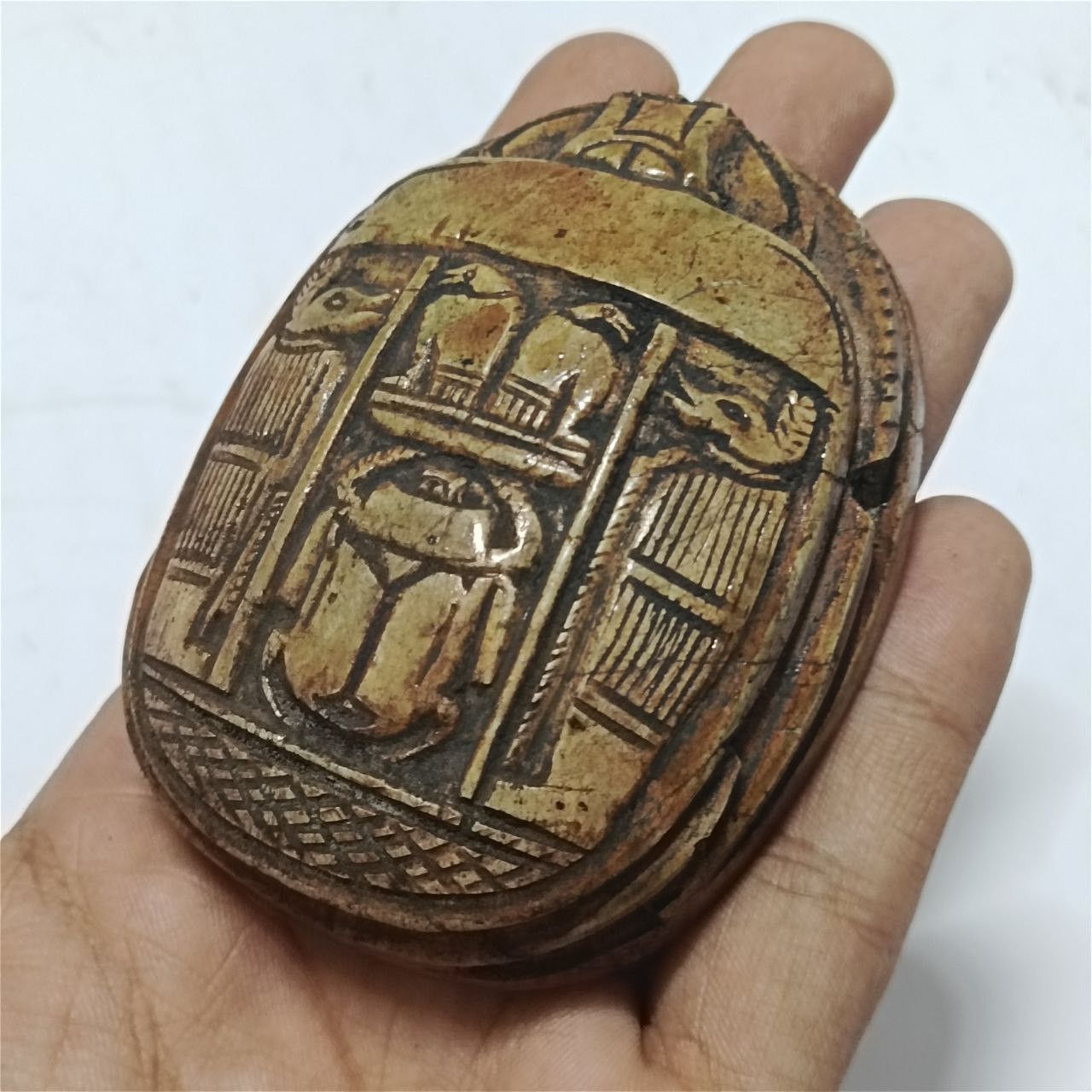 Other Ancient Egyptian scarab beetle carving, antique-style gift | Grailed