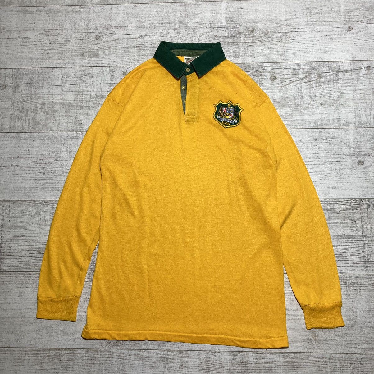 Vintage 80s Halbro Australia National Team Rugby long Jersey | Grailed