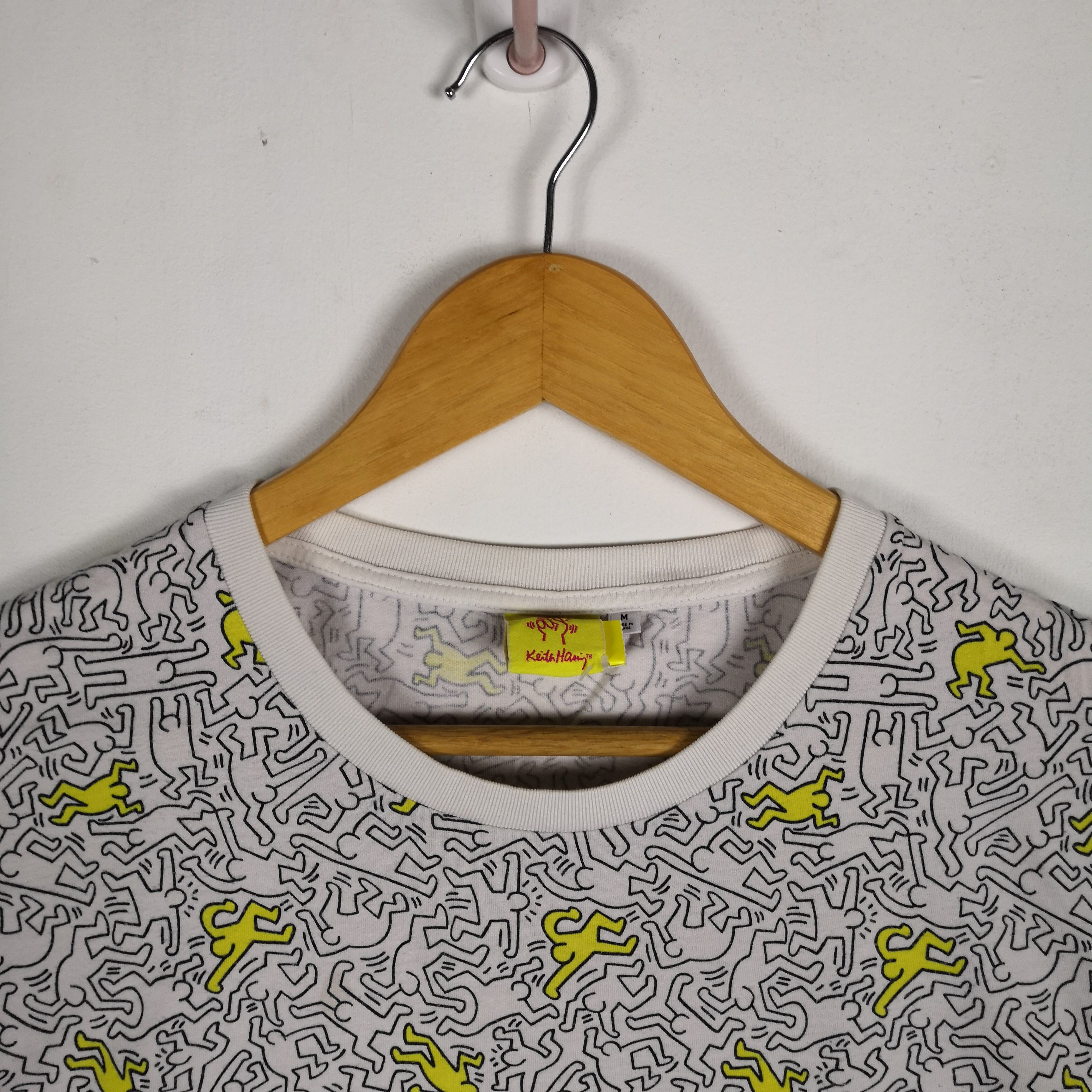 Art Vintage Keith Haring Doodle Artwork T-Shirt Pop Art Tee | Grailed