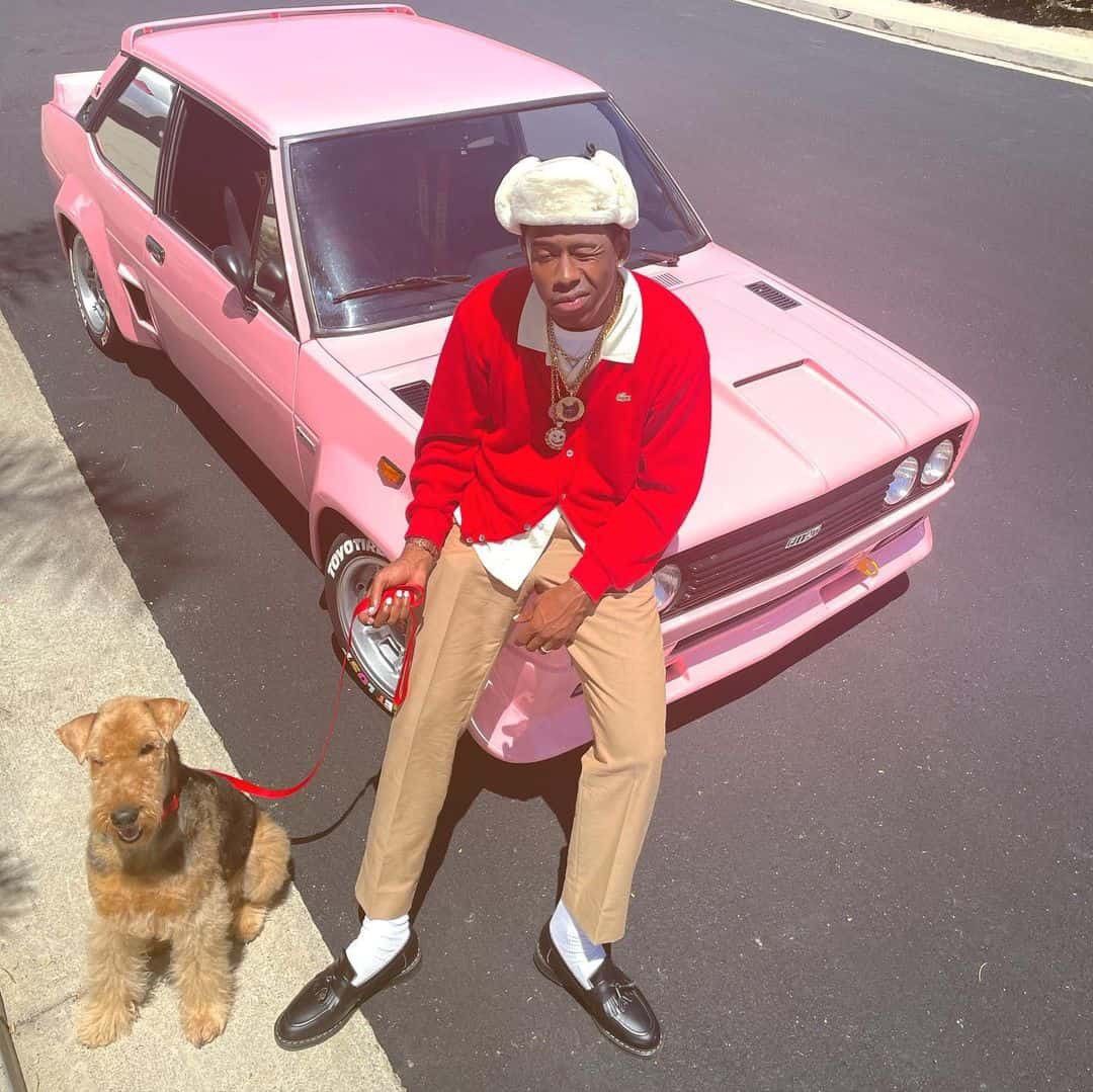 Lacoste × Tyler The Creator × Vintage Vintage 70s Lacoste Red Cardigan ...