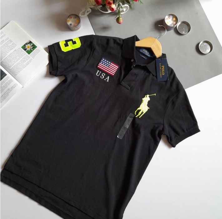 Ralph Lauren Vintage Polo Ralph Lauren USA Big Pony Collar T-shirt | Grailed