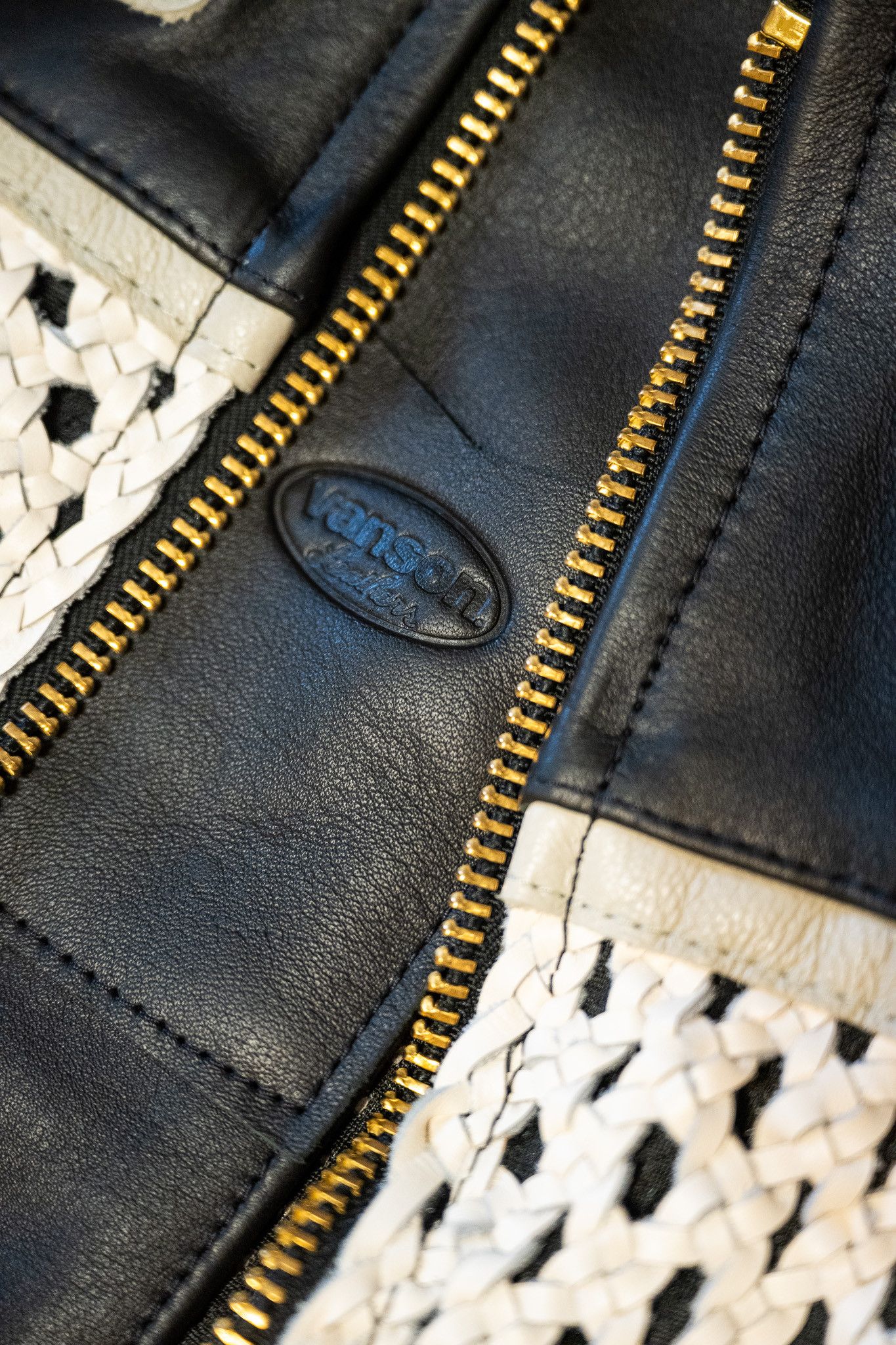 Aime Leon Dore × Vanson Leathers ALD x VANSON Raffia Leather Jacket ...