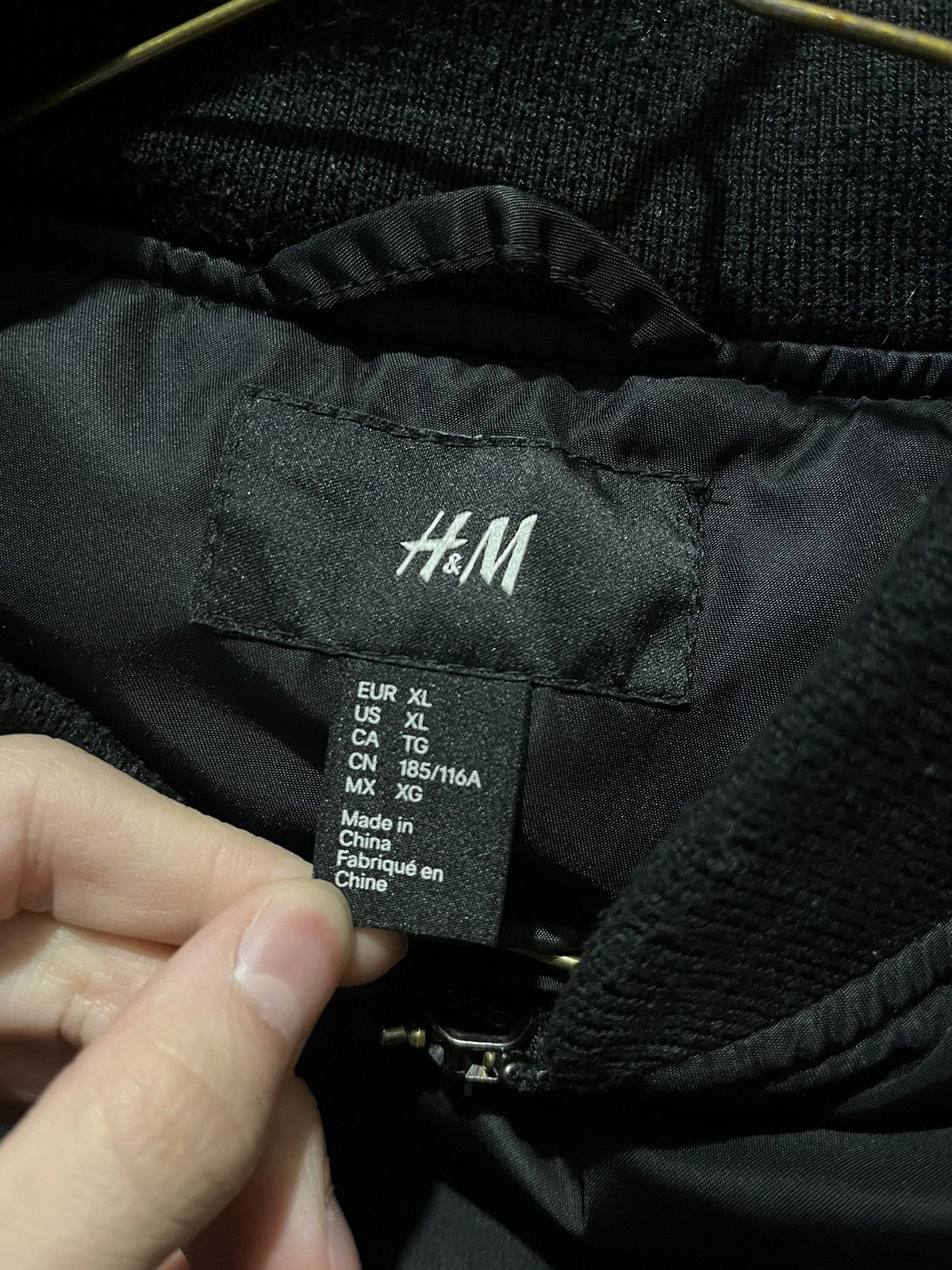 H&M XL H&M x The Weeknd Bomber Jacket Black XO Patch Logo tour | Grailed