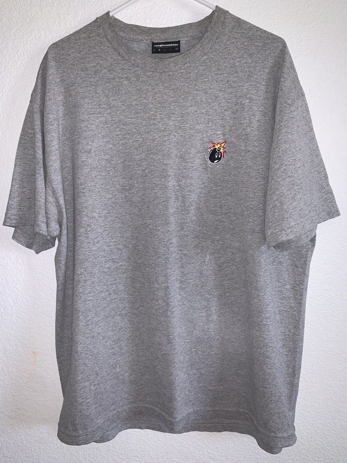 The Hundreds The Hundreds Adam Bomb Logo Grey Tee | Grailed