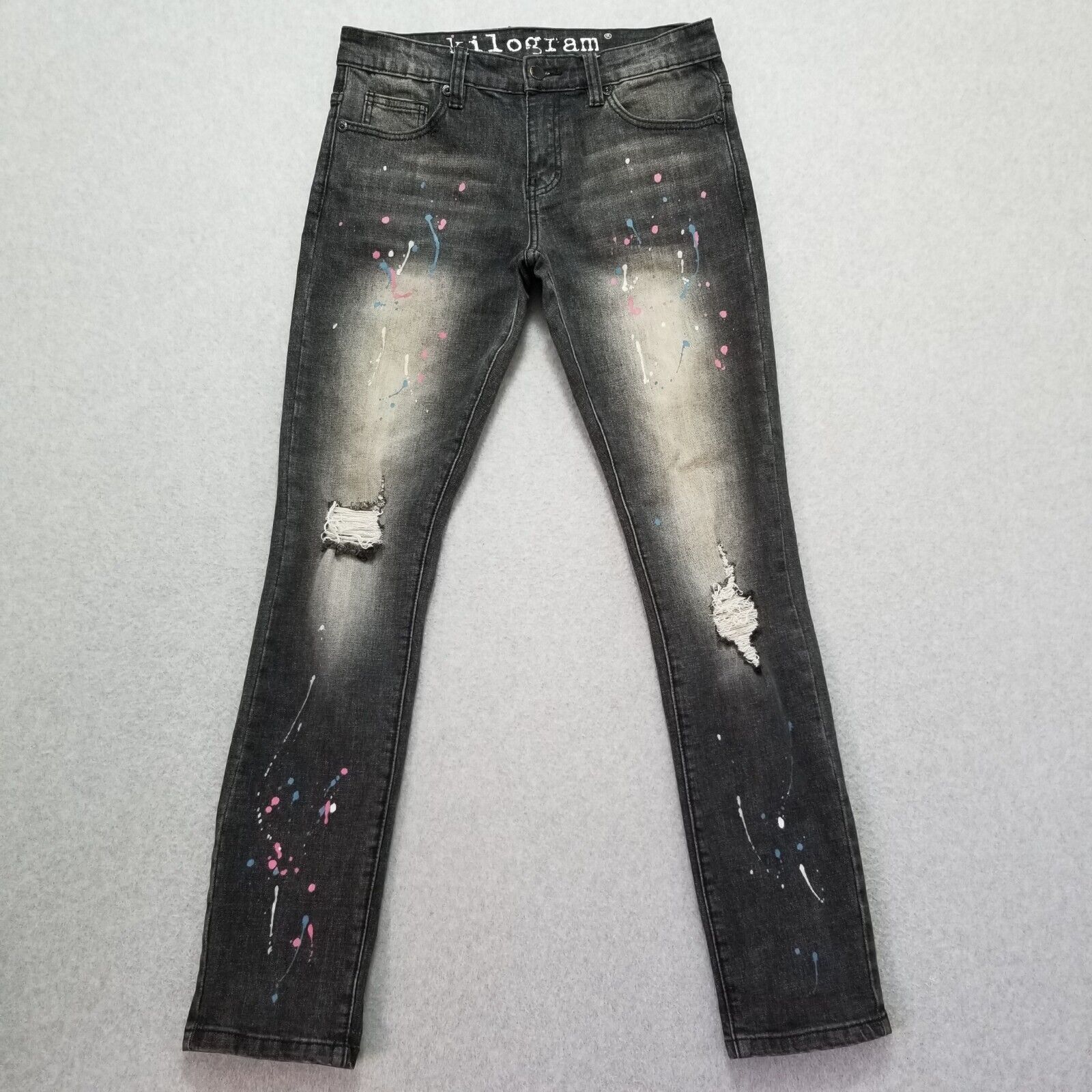 Other Kilogram Womens 32 Denim Mid Rise Distressed Spray Paint | Grailed