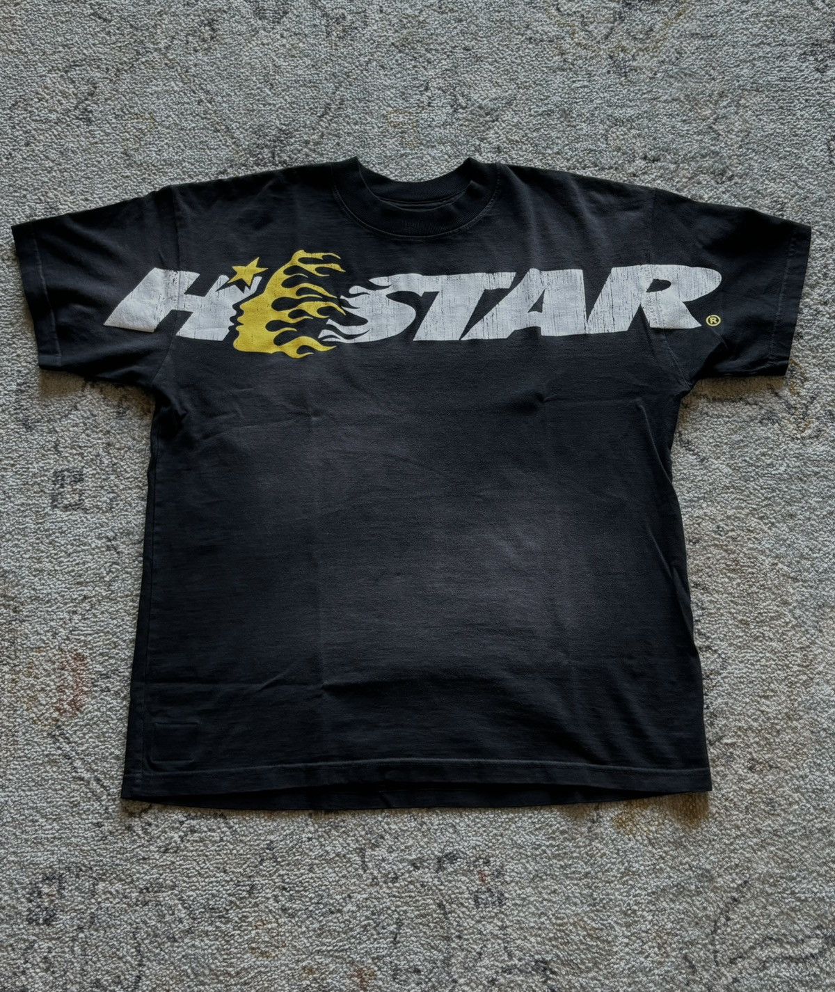 HELLSTAR Hellstar Studios Cartoon Yellow logo T-shirt | Grailed