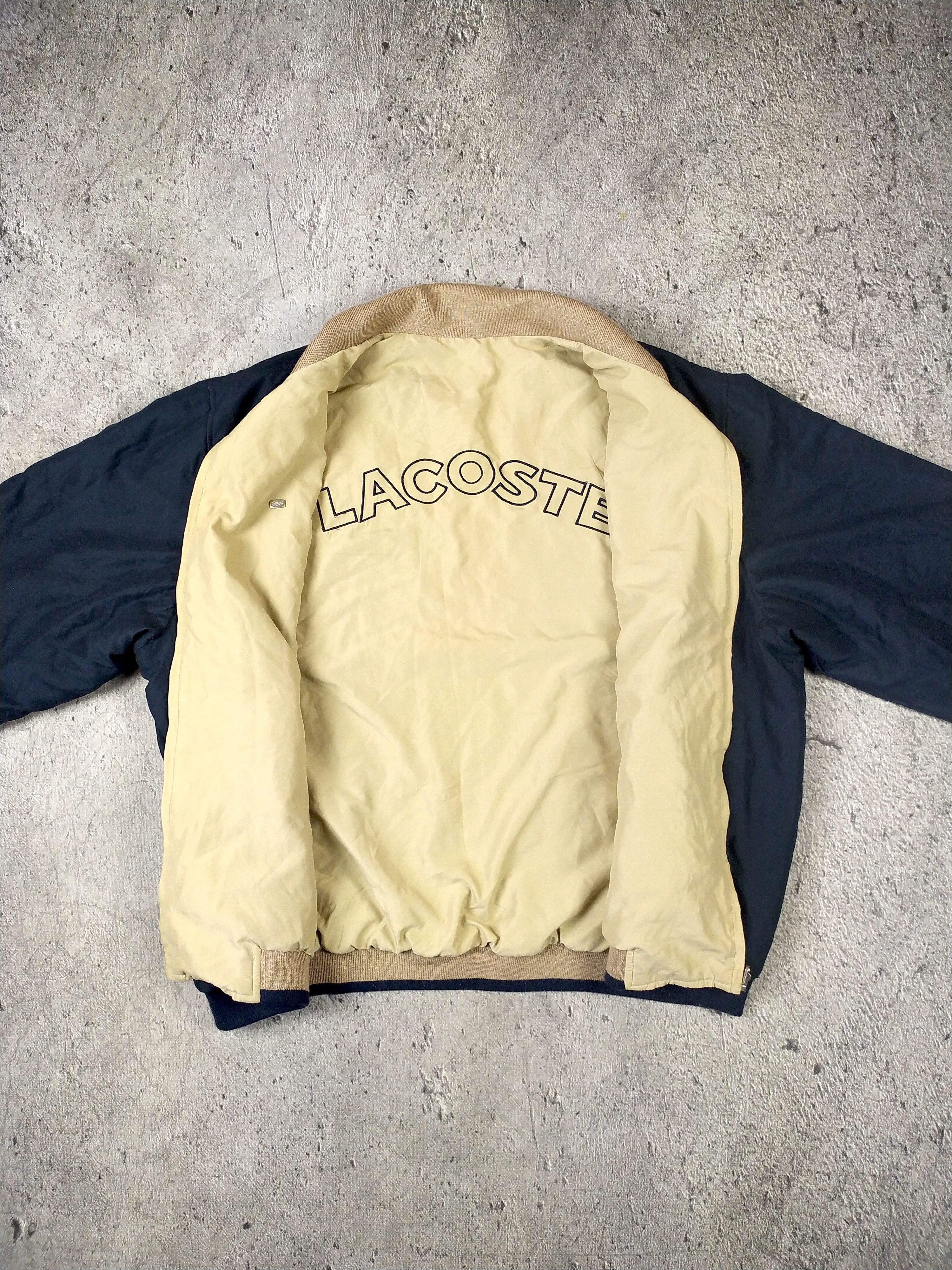 Vintage Lacoste - vintage reversible bomber jacket | Grailed