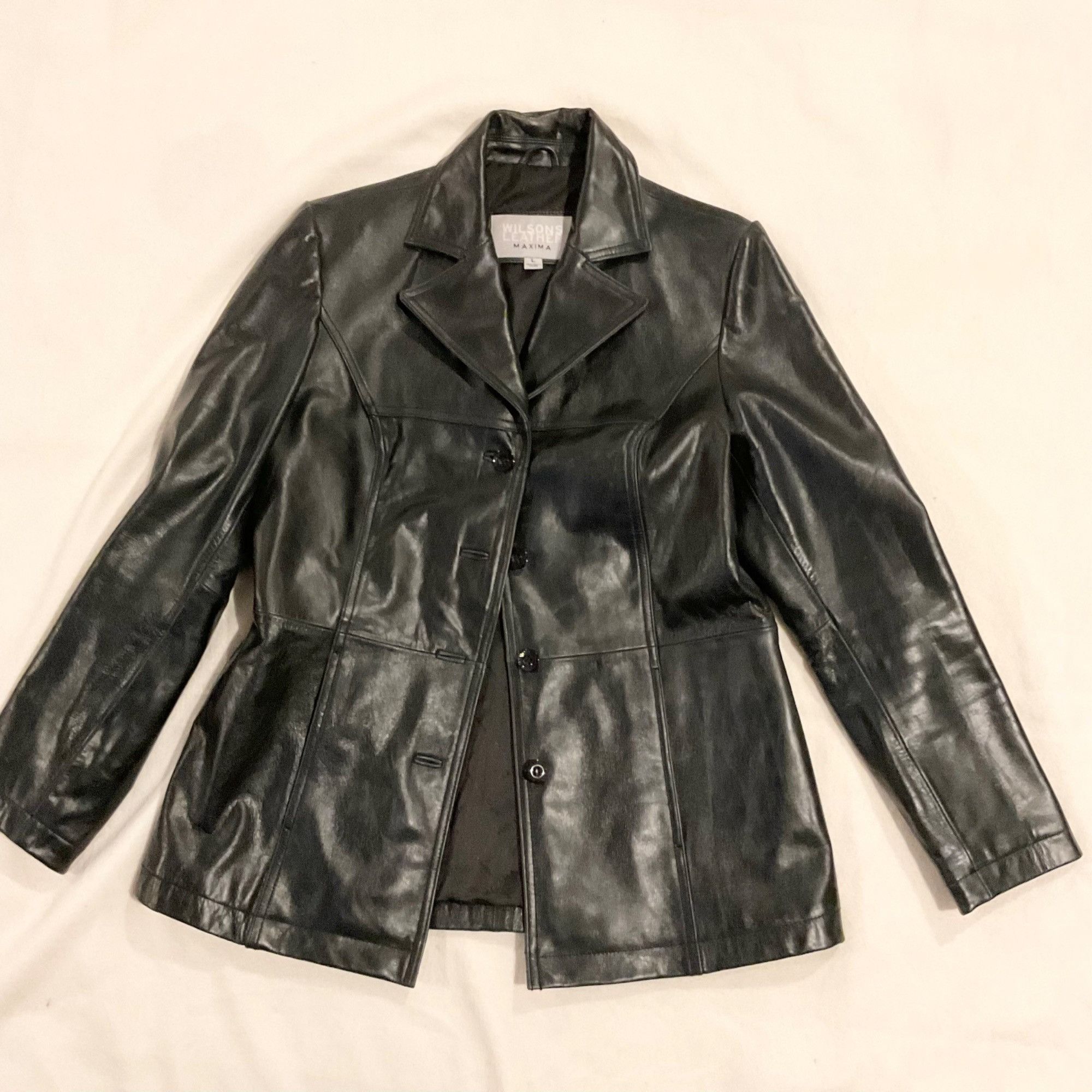 Wilsons Leather Wilson leather maxima real leather blazer women black ...