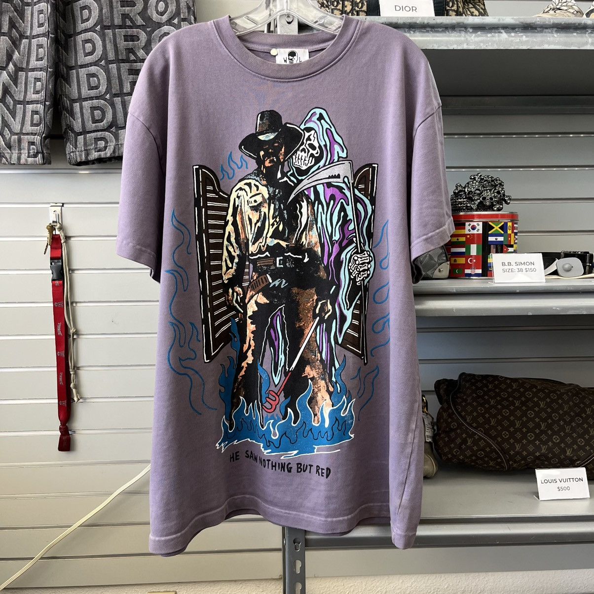 Warren Lotas Warren Lotas Cowboy Reaper t-shirt he saw nothing but red ...