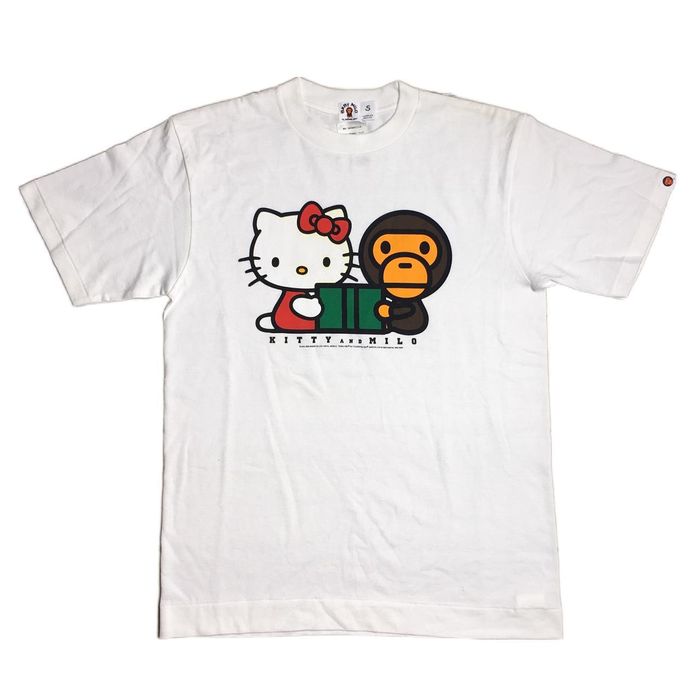 Bape Bape x Hello Kitty Reading Tee 2006 | Grailed