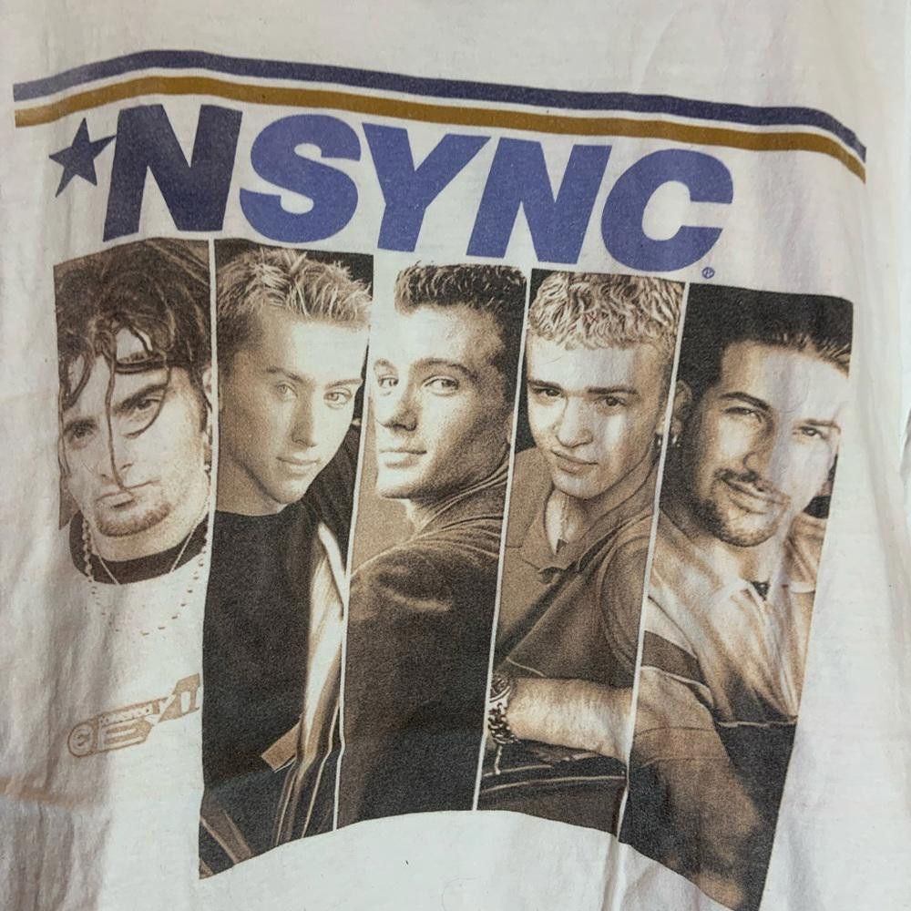 Designer *NSYNC large white graphic vintage T-shirt | Grailed