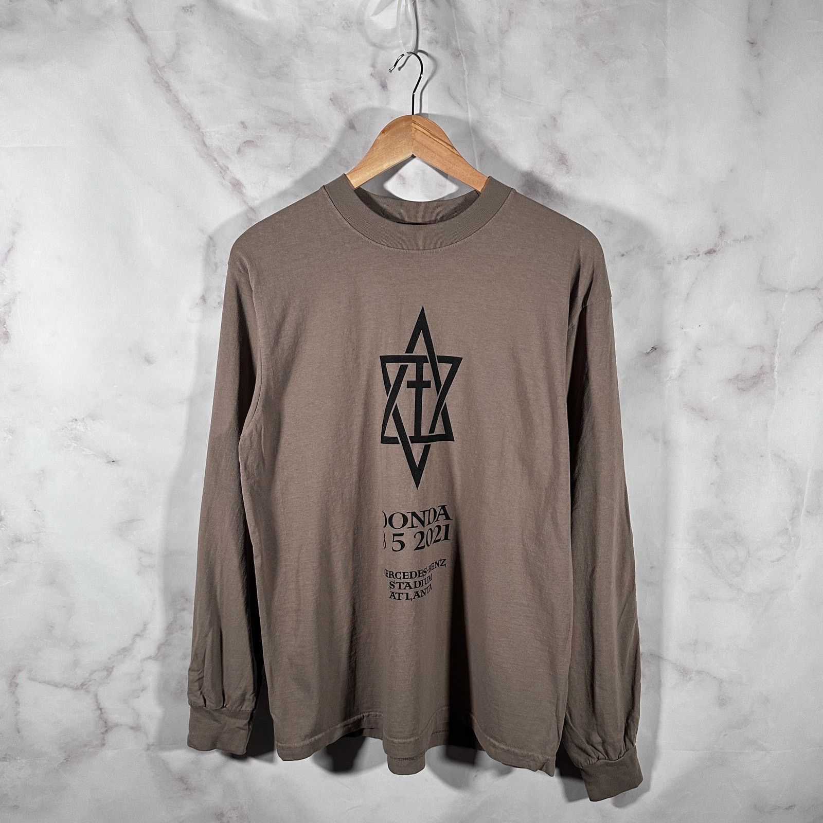 Kanye West Sample Donda Listening Party 2 Tan Longsleeve | Grailed