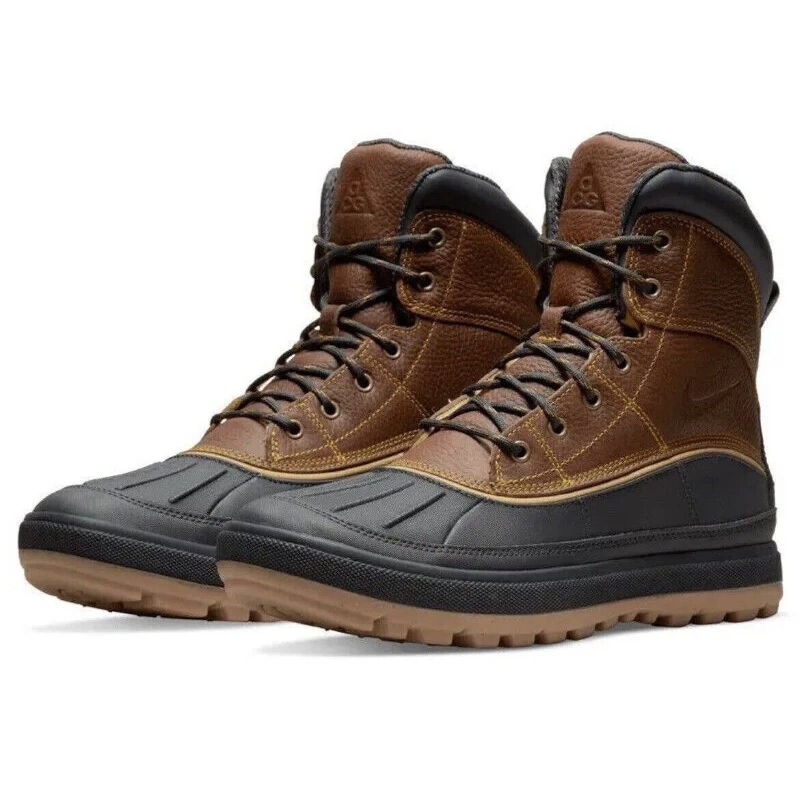 Nike Nike ACG Men’s Woodside II 2 Brown Leather Winter Duck Boots | Grailed