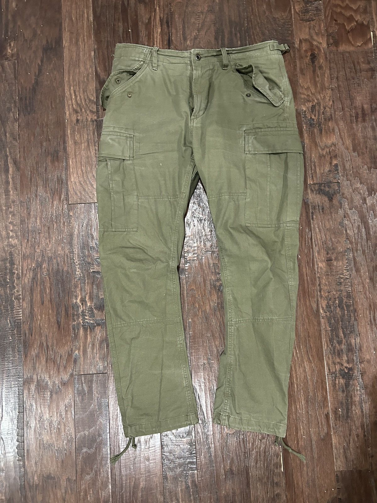 Polo Ralph Lauren Army green cargo slim pants | Grailed