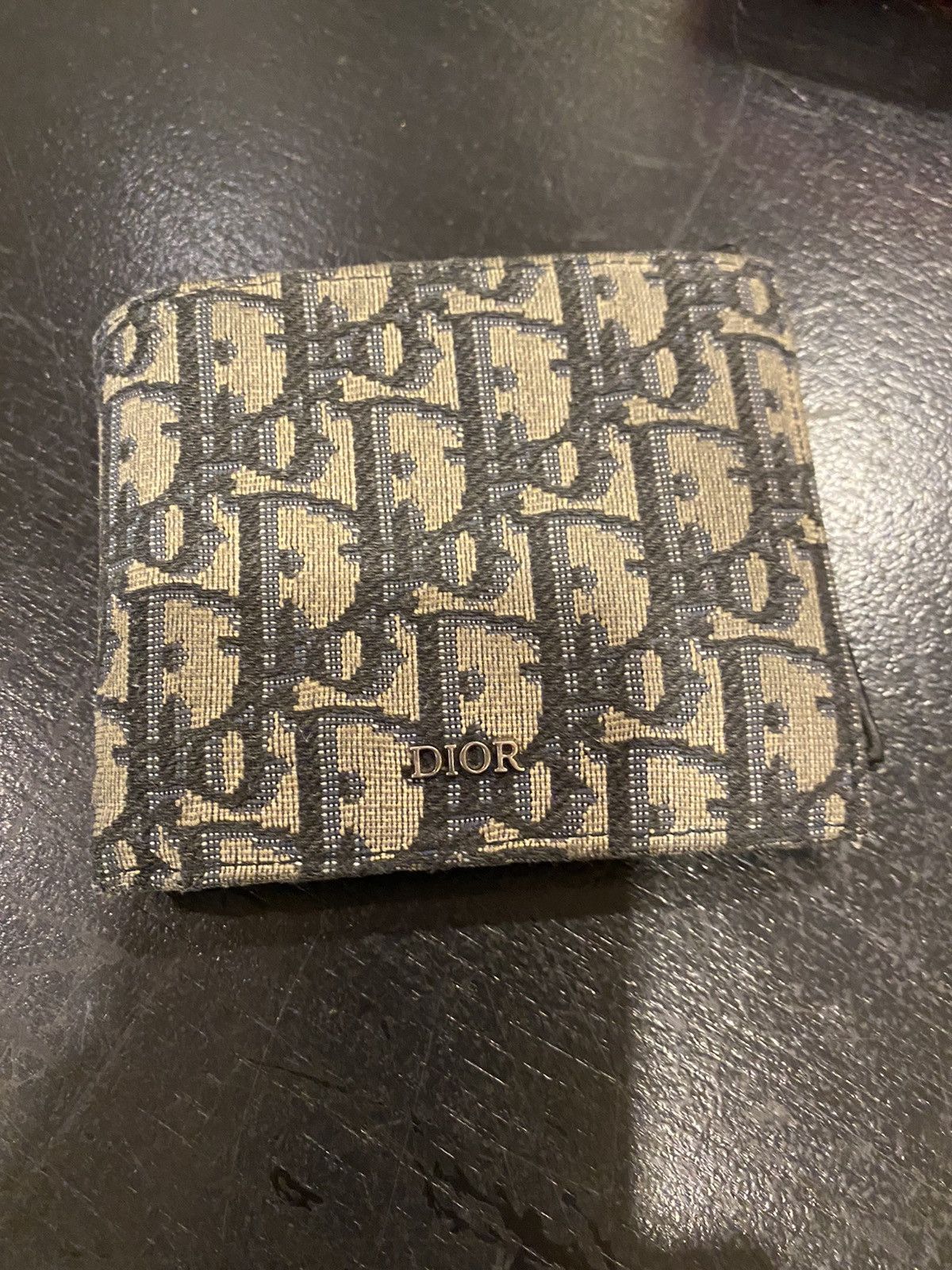 Dior Grey Dior Monogram Wallet | Grailed