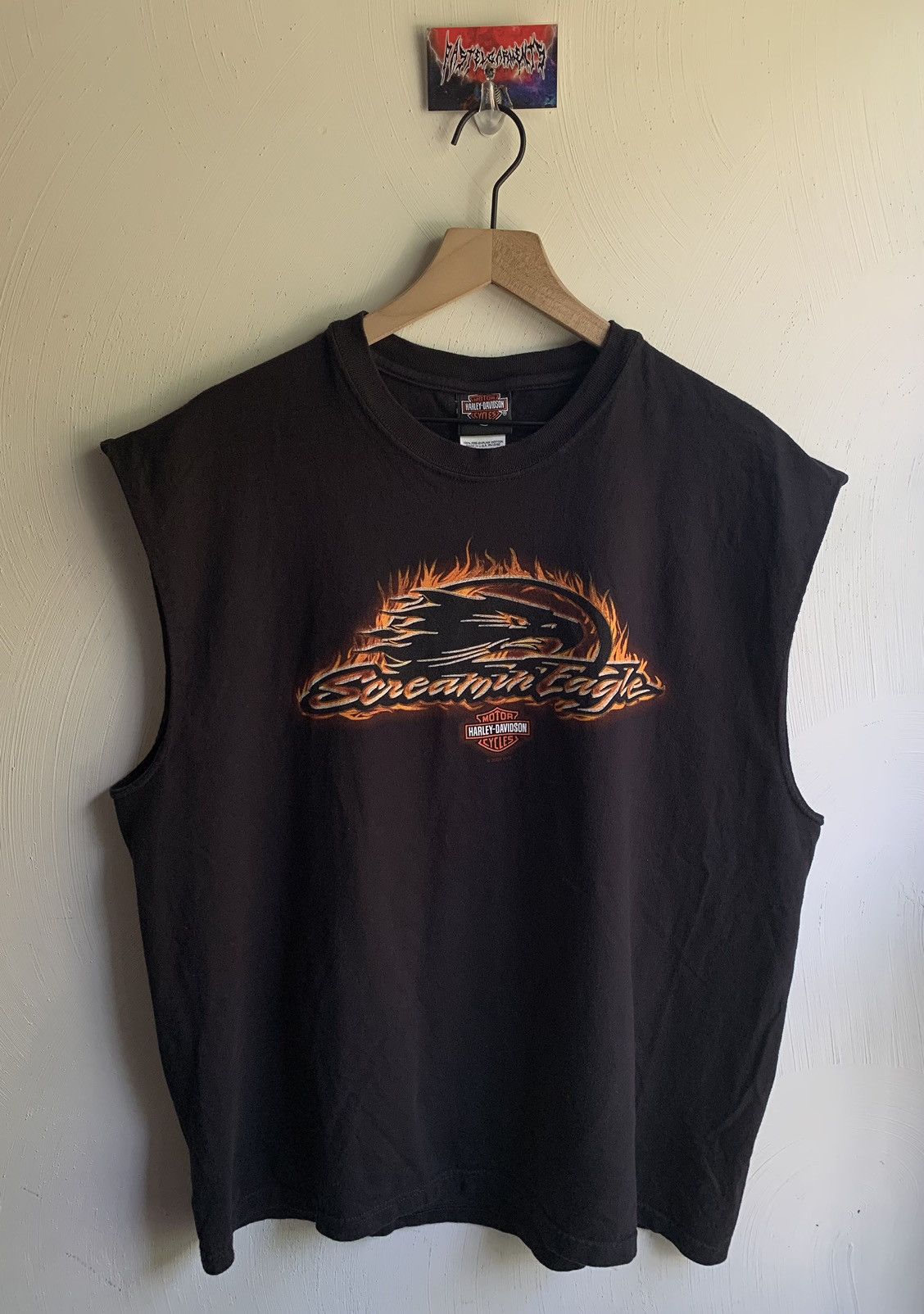Vintage Vintage 00s Harley Davidson Screamin' Eagle Biker Tee Black ...