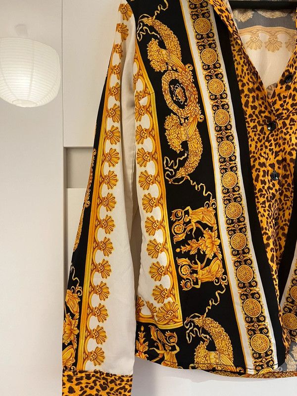 Vintage VINTAGE look like versace button up | Grailed