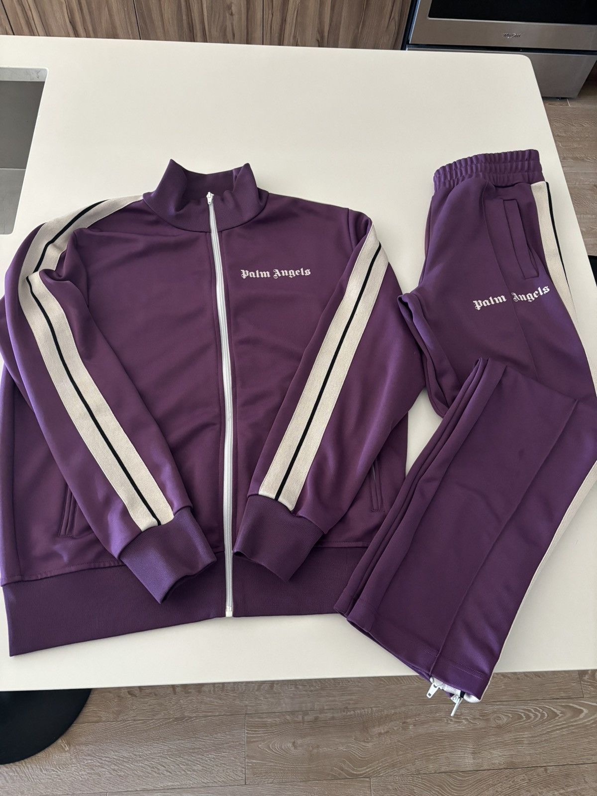 Palm Angels Palm Angels logo-print track suit | Grailed