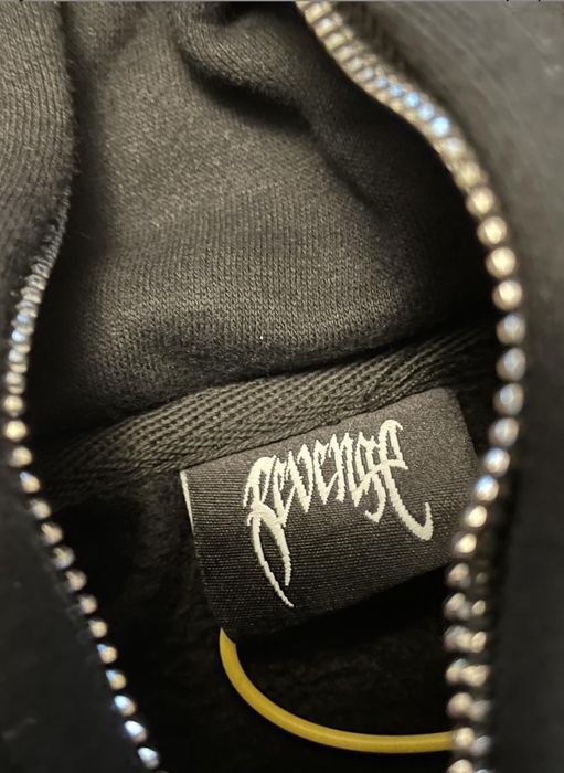 Revenge Revenge Embroidered zip up hoodie | Grailed