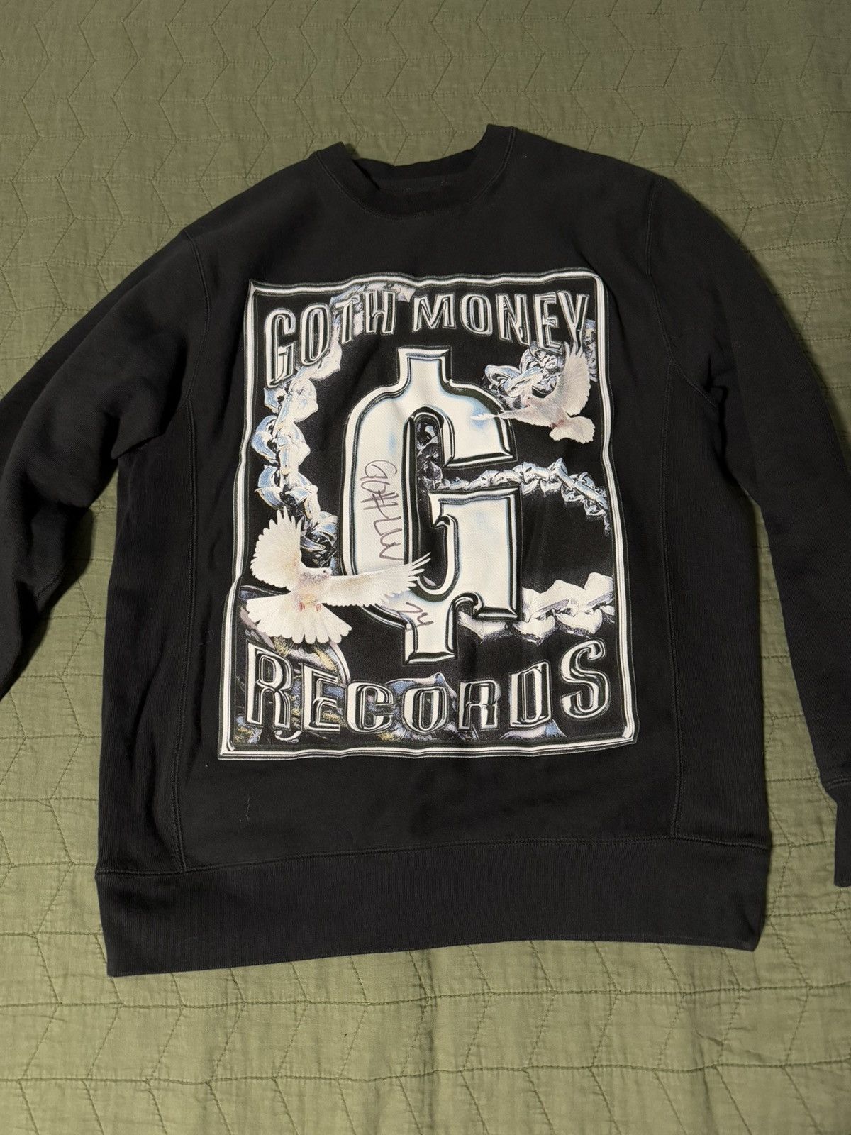 Drain Gang × Goth Money × Sad Boys Goth Money Records Tour Crewneck ...