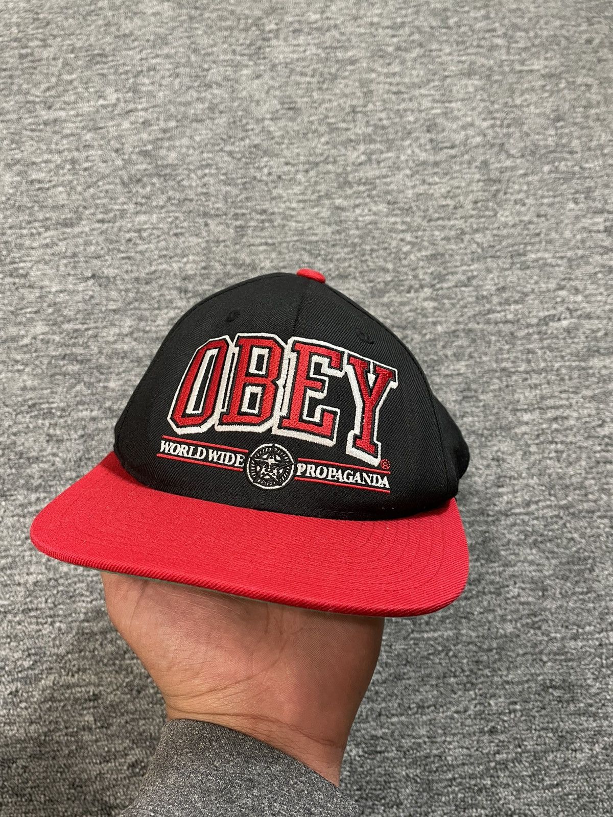 Obey × Vintage Obey Propaganda Vintage 5 panel Cap Y2K | Grailed