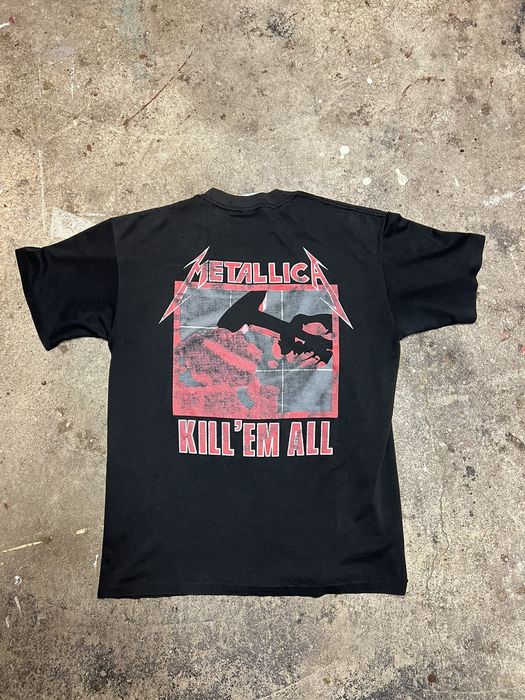 Vintage Vintage Metallica “Ride the Lightning/Kill ‘em All” Shirt | Grailed