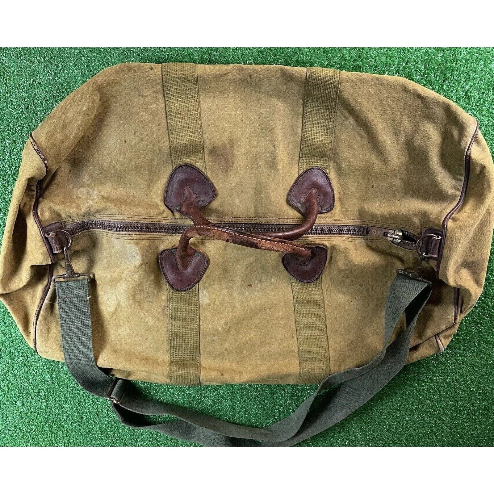 L.L. Bean Vintage 60s LL Bean Script Logo Duffle Bag Talon USA Saw | Grailed