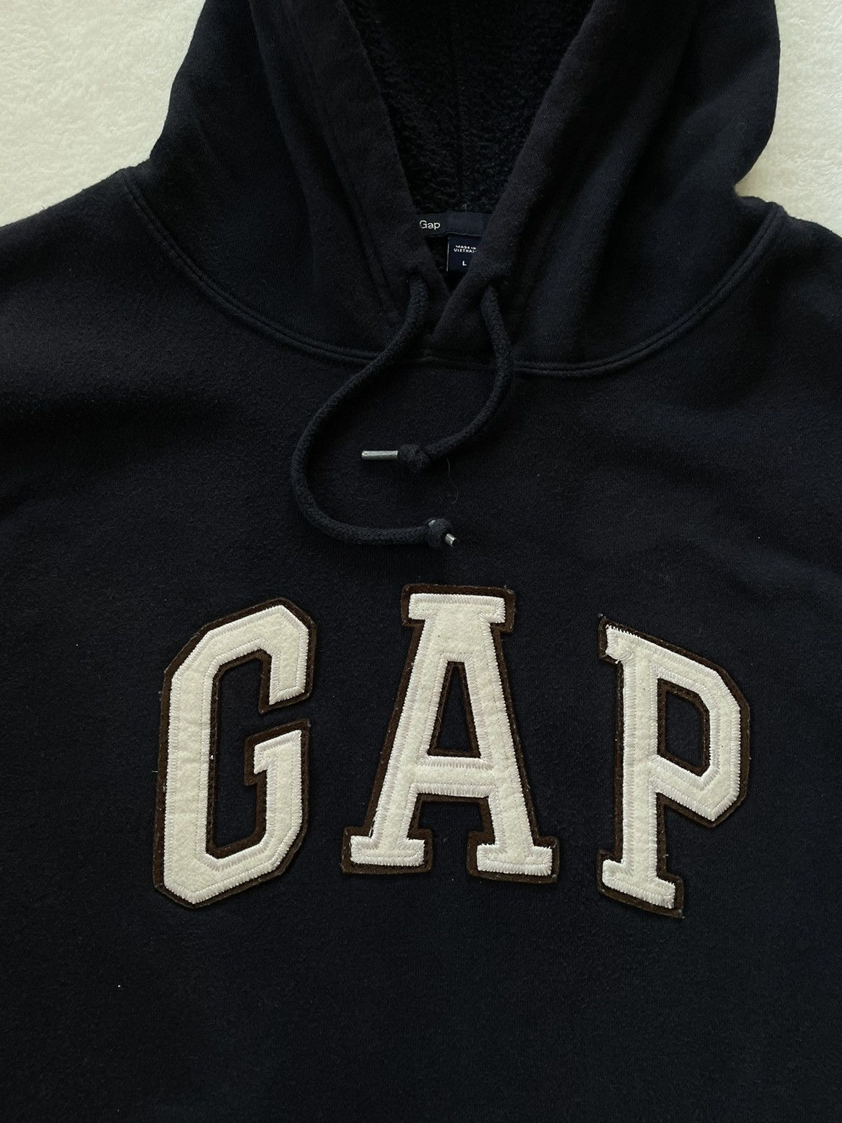 Vintage 🦍 GAP RETRO BIG LOGO CENTRAL Y2K 90’s BOXY HOODIE | Grailed