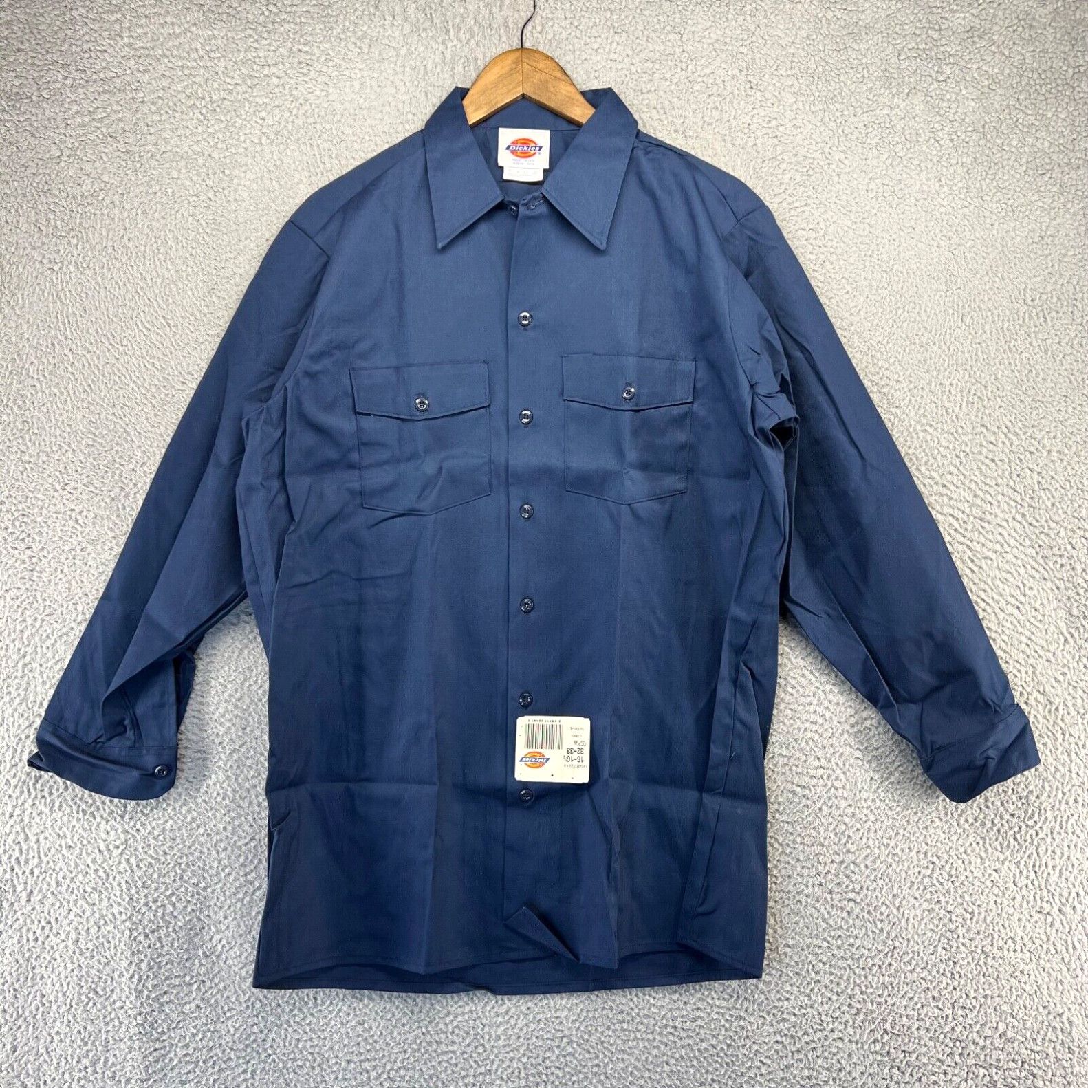 Dickies Vintage Dickies Shirt Men's 16 Large Blue Work Button Mechanic ...