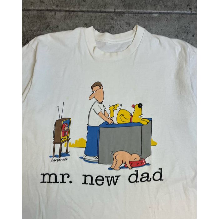 Vintage "Mr. New Dad" Tee (XL) - 1990s | Grailed