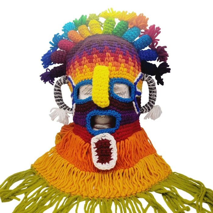 Other 🤩NEW Adult Incas Exotic Mask Handmade Aya Huma Diablo Umo E | Grailed