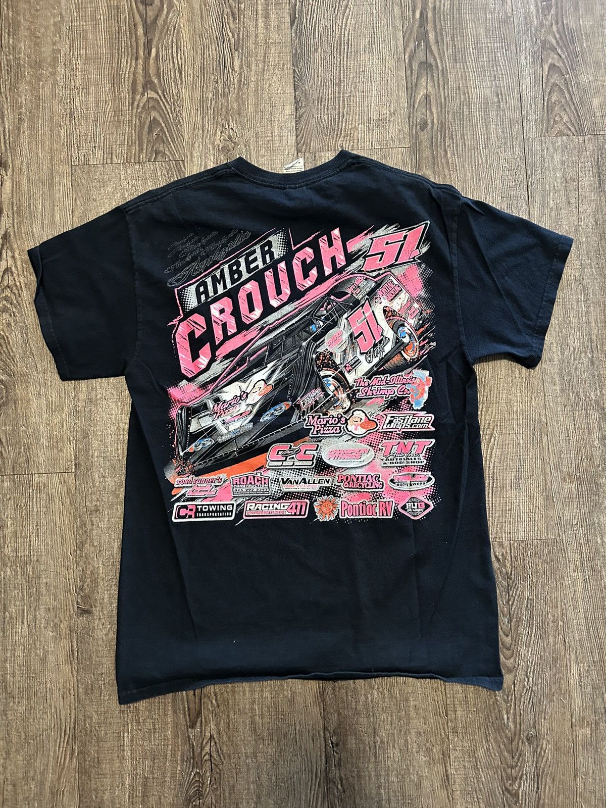 NASCAR × Streetwear × Vintage VINTAGE AMBER CROUCH RACING 2000S T shirt ...