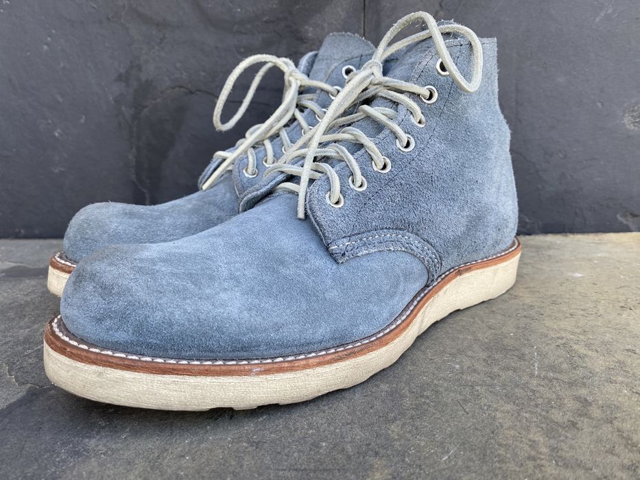 Red Wing Red Wing Heritage 8144 Round Toe Boot Slate Suede | Grailed