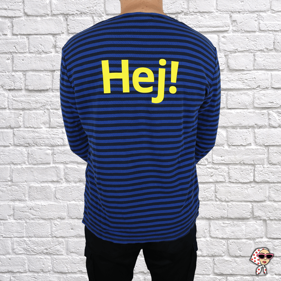 Ikea IKEA EMPLOYEE WORKER "HEJ" STRIPED SWEATSHIRT | Grailed